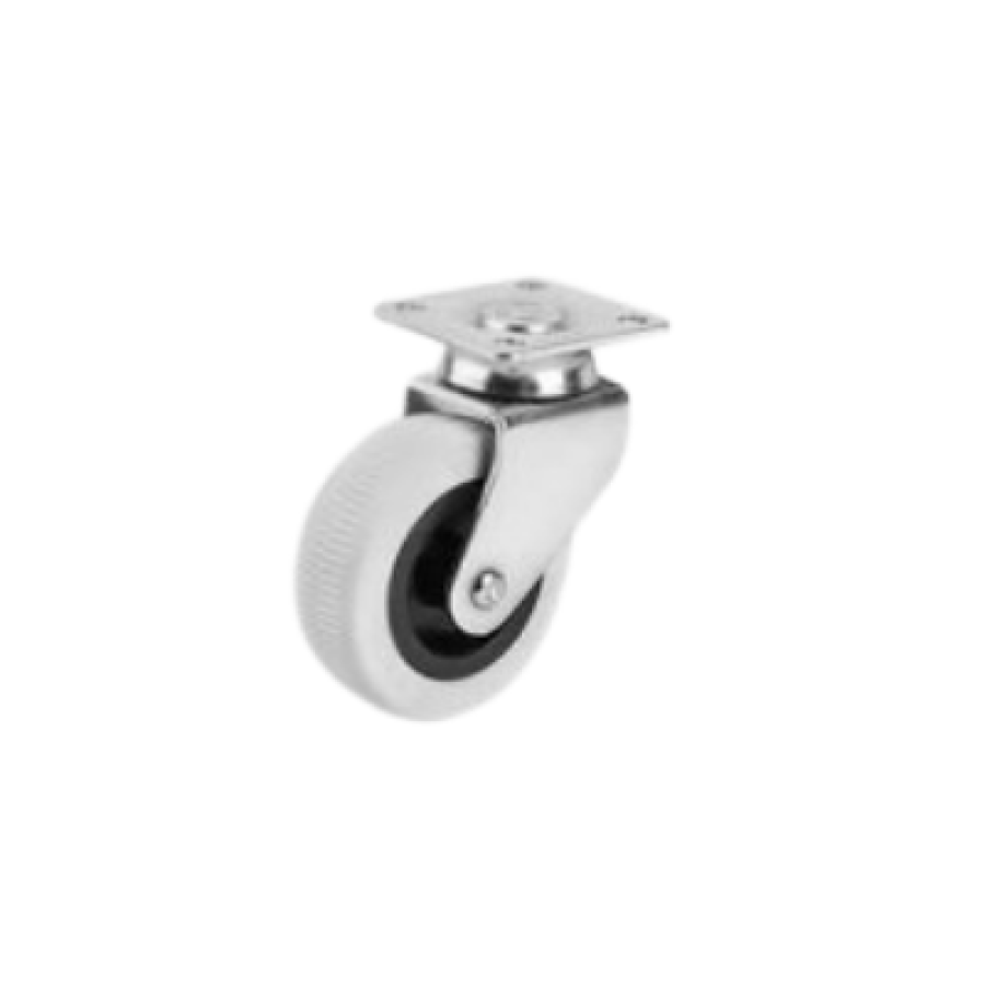 50*20mm Gri Tablalı Döner Tekerlek